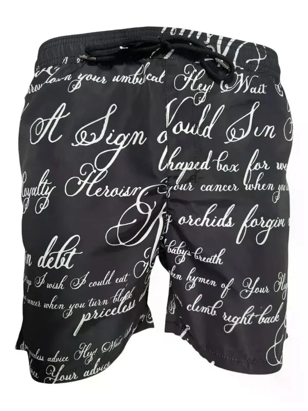 Ksubi Text-print Thigh-length Shorts