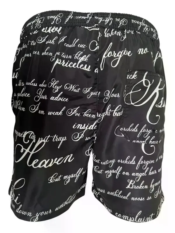 Ksubi Text-print Thigh-length Shorts