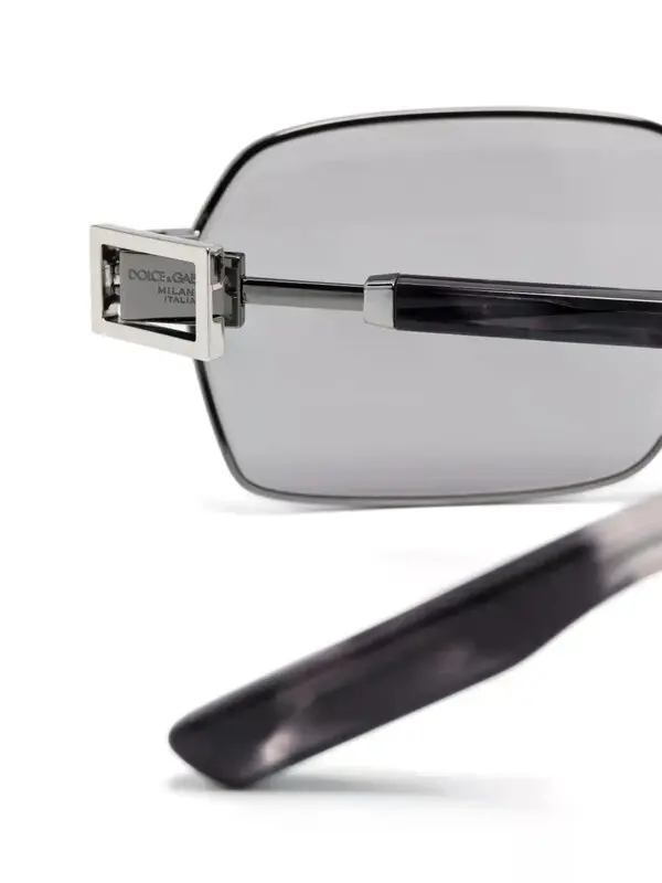 Dolce & Gabbana Rectangle-frame Sunglasses - Grey