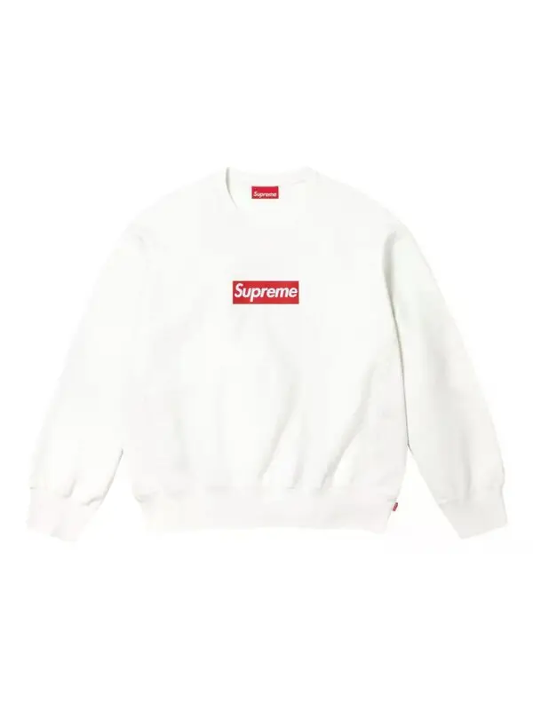 Supreme Washed Box Logo Sweatshirt - White