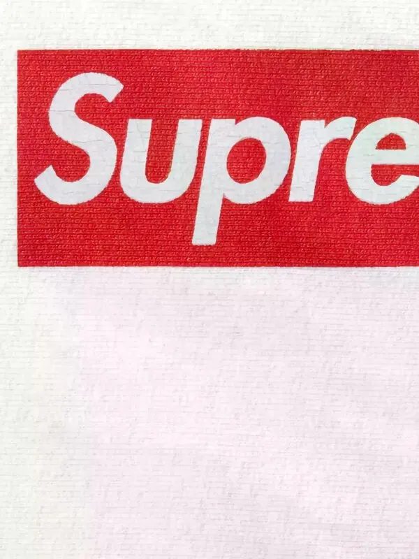 Supreme Washed Box Logo Sweatshirt - White