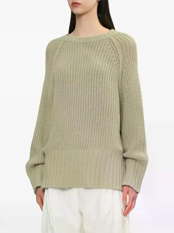 LOW CLASSIC Ribbed Sweater - Green