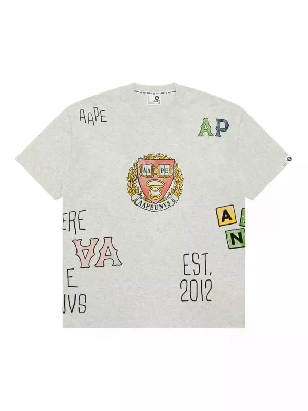 AAPE BY *A BATHING APE Cotton T-shirt - Grey
