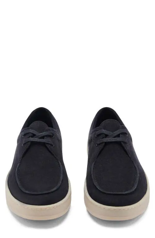 Mango Suede Boat Shoe - Dark Navy