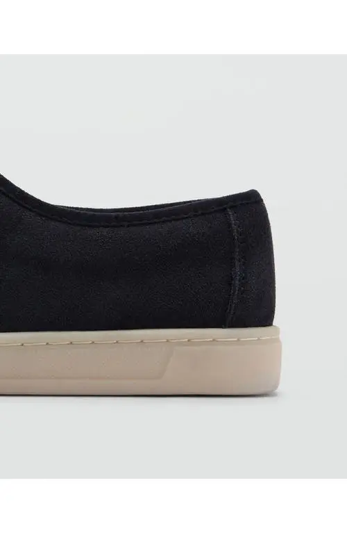 Mango Suede Boat Shoe