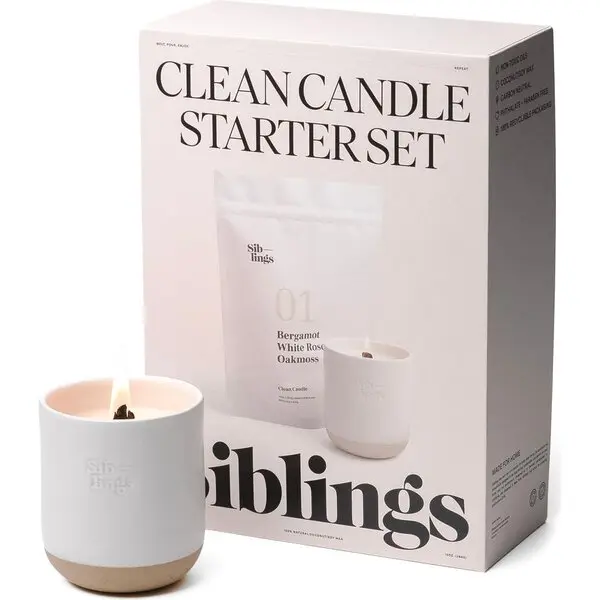 SIBLINGS No. 1 Clean Candle Starter Set - White