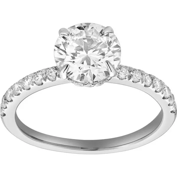 LUVMYJEWELRY Amore 14k Gold 1.95 Ct. Diamond Ring - 14k White Gold