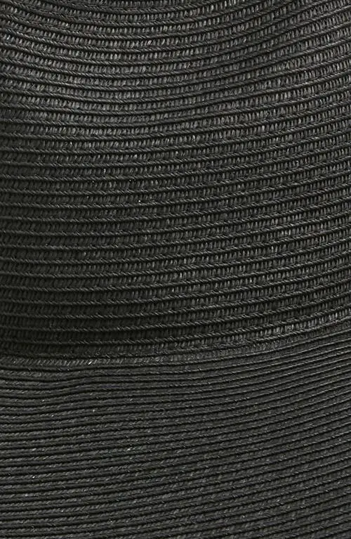Nordstrom Packable Wide Brim Panama Hat - Black