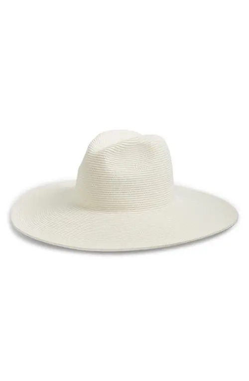 Nordstrom Packable Wide Brim Panama Hat - Ivory