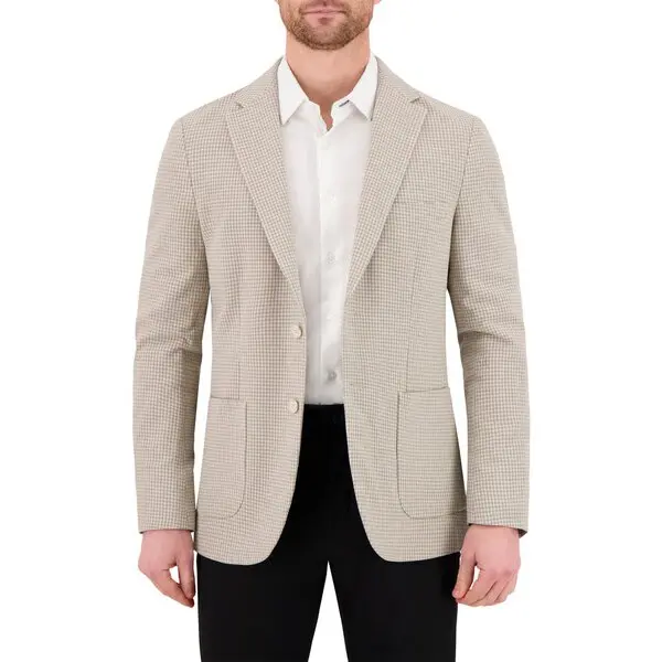 VICTOR EMMANUEL 360 Check Stretch Sport Coat