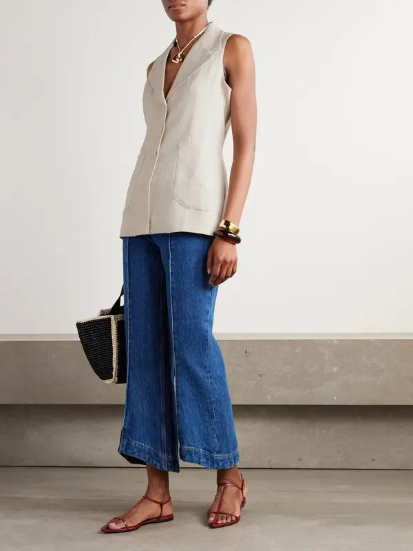 Faithfull The Brand Josette Linen Vest