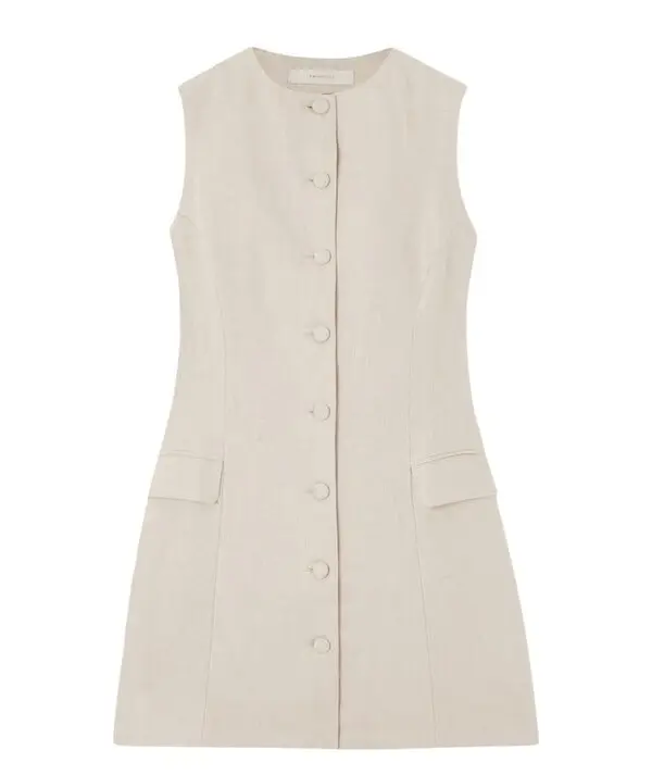 Faithfull The Brand Jane Linen Mini Dress