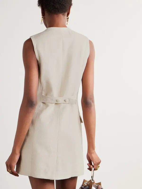 jane linen mini dress Jane linen mini dress - ecru
