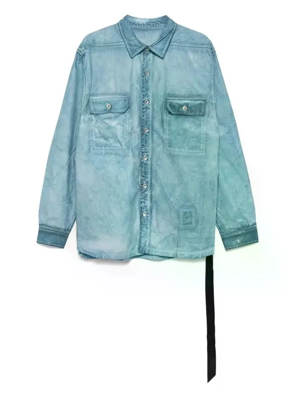 Rick Owens Jumbo Outershirt Shirt - Blue