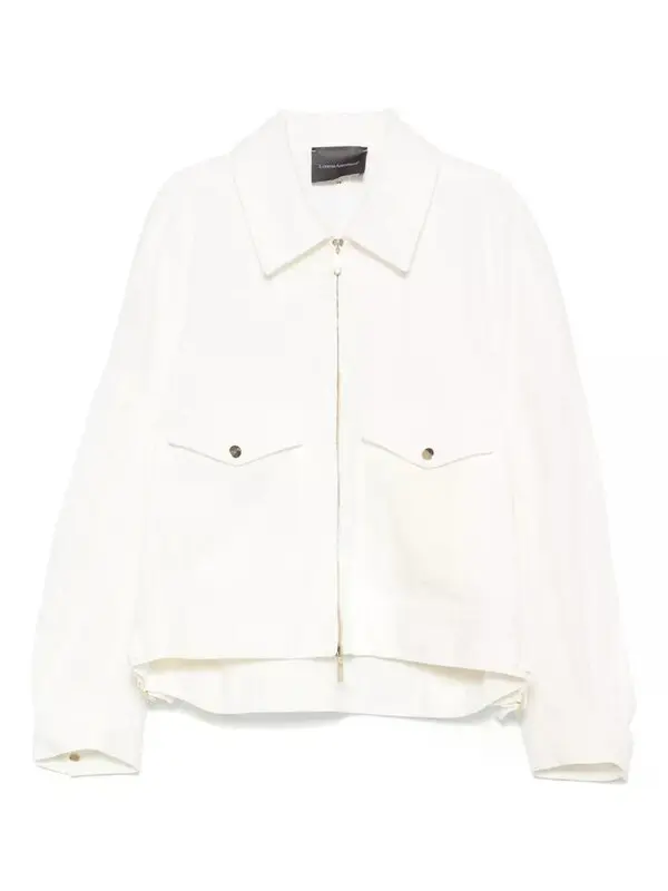 Lorena Antoniazzi Zip-up Jacket - White
