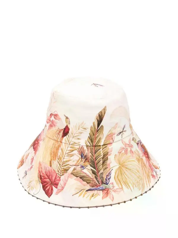 Zimmermann Printed Bucket Hat - Neutrals