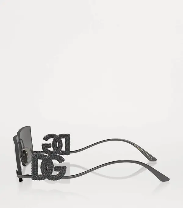 Dolce & Gabbana Gradient Mirrored Sunglasses - Black