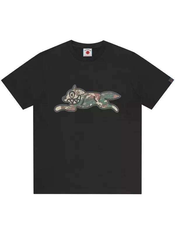 ICECREAM Running Dog Woodland T-shirt - Black