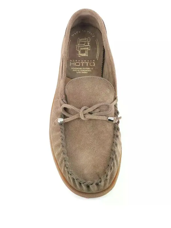 ALEXANDER HOTTO Suede Boat Shoes - Neutrals