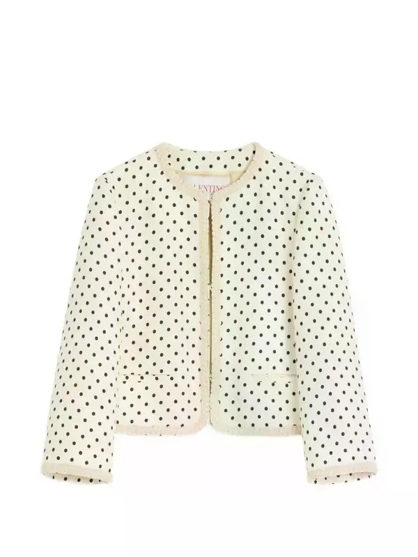 Valentino Garavani Polka Dot Print Blazer - Neutrals