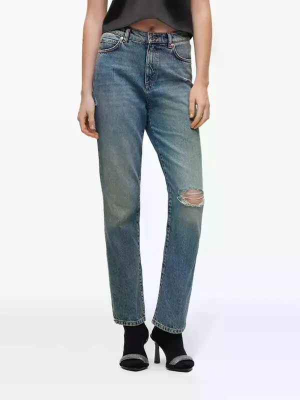 Hugo Logo-patch Cotton Tapered Jeans