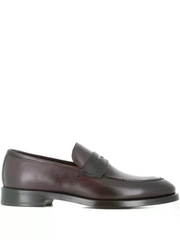 TASSINARI Leather Penny Loafers - Brown