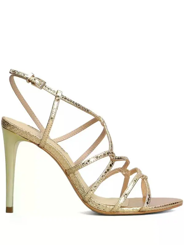 WERNER Strappy Stiletto Sandals - Gold