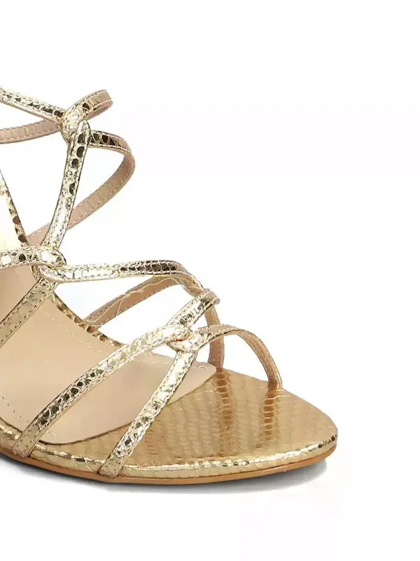 WERNER Strappy Stiletto Sandals - Gold