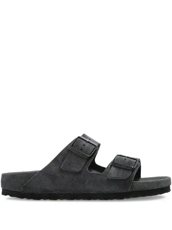 BIRKENSTOCK Arizona Double-buckle Slide Sandals - Grey