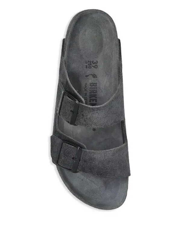 BIRKENSTOCK Arizona Double-buckle Slide Sandals - Grey