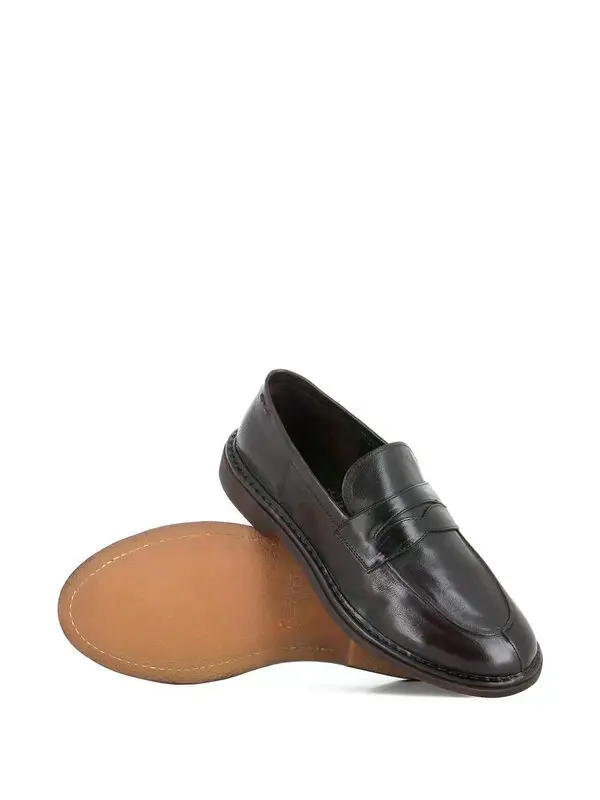 ALEXANDER HOTTO Leather Penny Loafers
