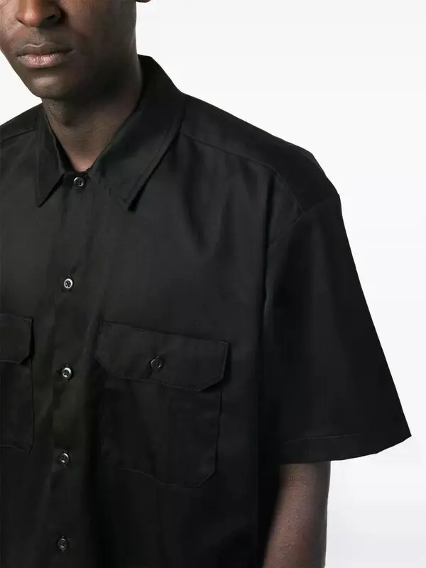 Dickies Logo-patch Short-sleeved Shirt - Black