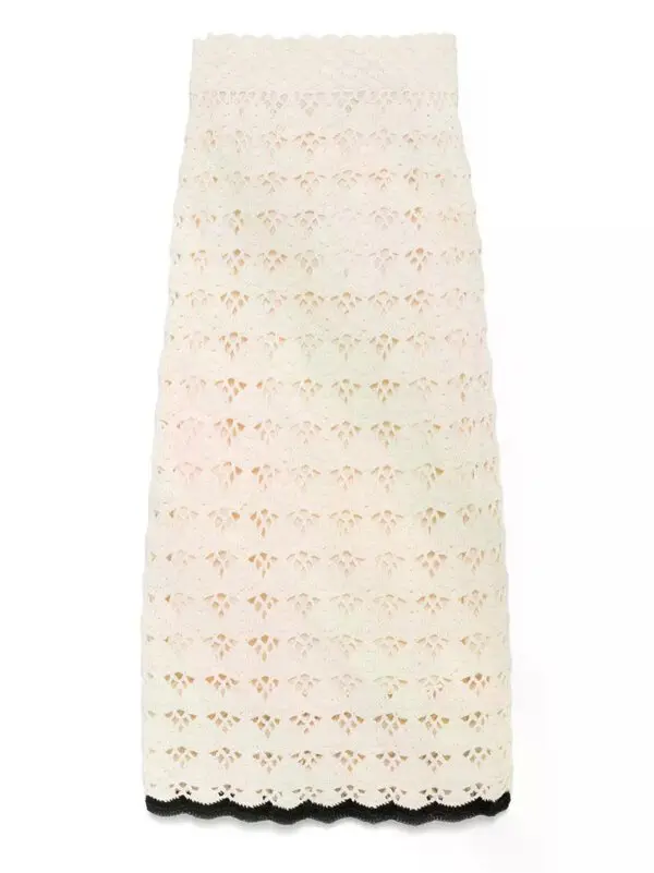 Zimmermann Rhiannon Midi Skirt - Neutrals