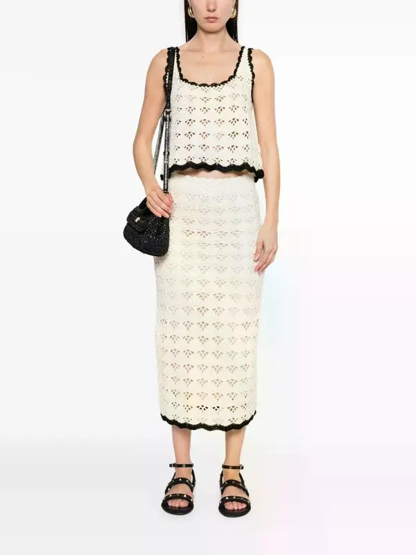 Zimmermann Rhiannon Midi Skirt - Neutrals