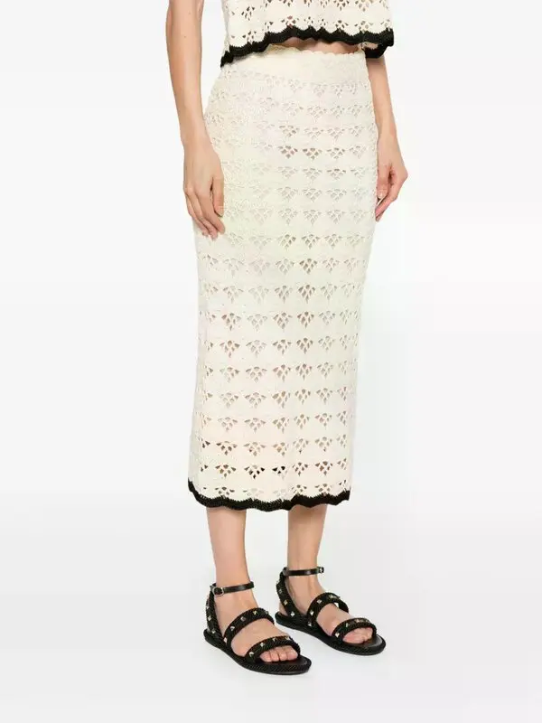 Zimmermann Rhiannon Midi Skirt - Neutrals