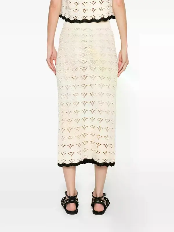 Zimmermann Rhiannon Midi Skirt - Neutrals