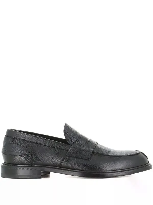TASSINARI Textured Leather Loafers - Black