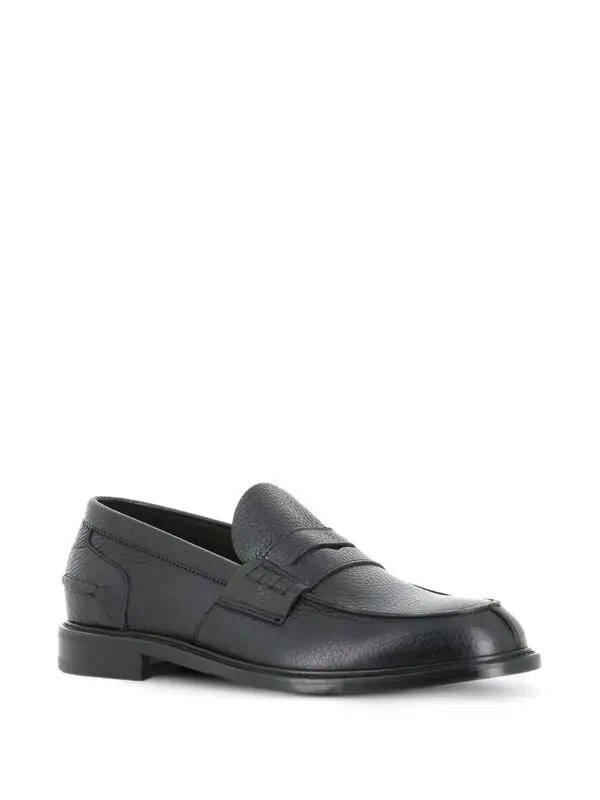 TASSINARI Textured Leather Loafers - Black