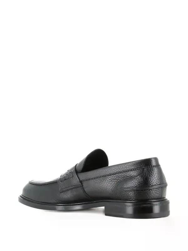 TASSINARI Textured Leather Loafers - Black