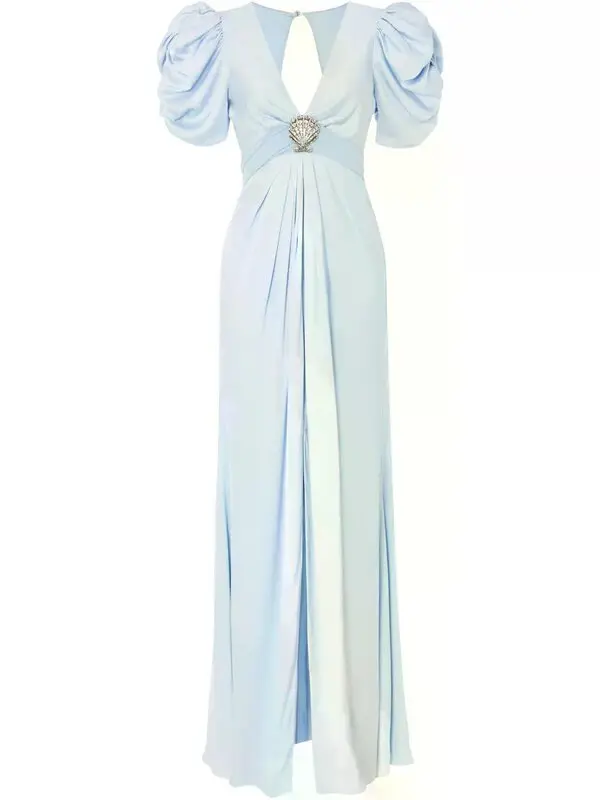 Temperley London - Sofia Sleeved Dress - Powder Blue - UK12