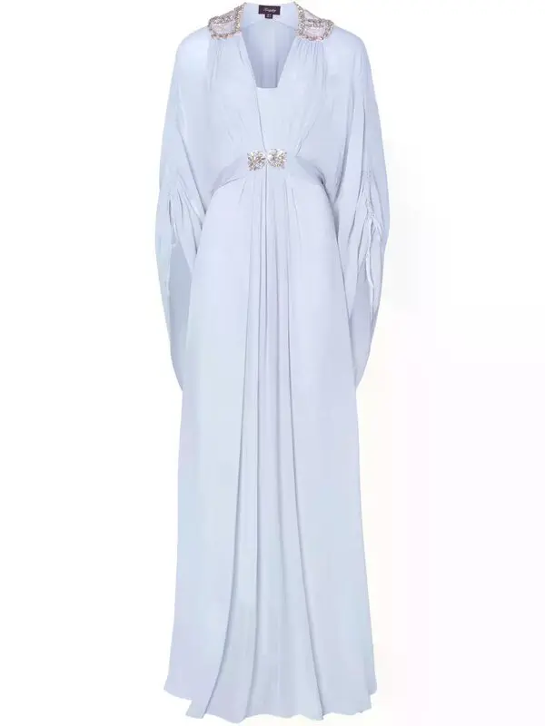 Temperley London Embellished Maxi Dress - Blue - 49% Off | Editorialist