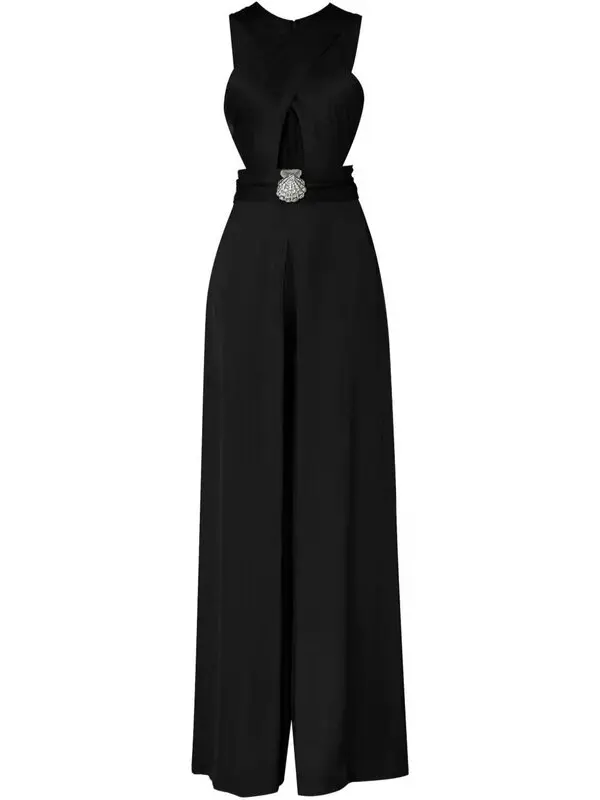 TEMPERLEY LONDON Cut-out Jumpsuit - Black