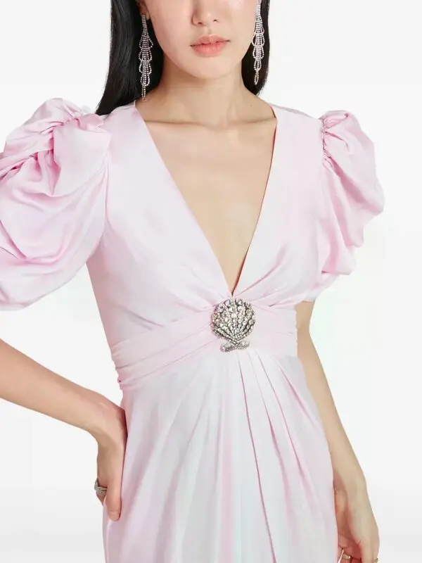TEMPERLEY LONDON Short-sleeve Gown - Pink