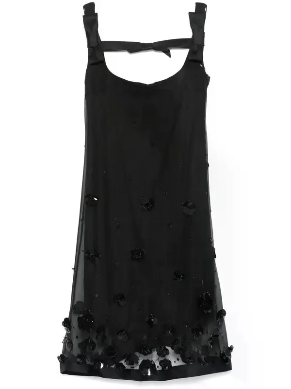 Viktor & Rolf Embroidered Mini Dress - Black