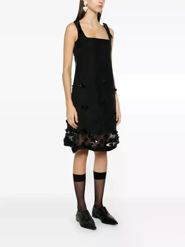Viktor & Rolf Embroidered Mini Dress - Black