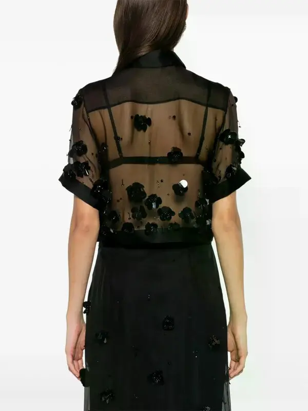 Viktor & Rolf Sequin-embellished Cropped Shirt
