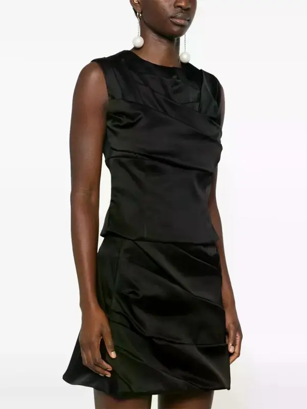 Viktor & Rolf Pleated Blouse - Black