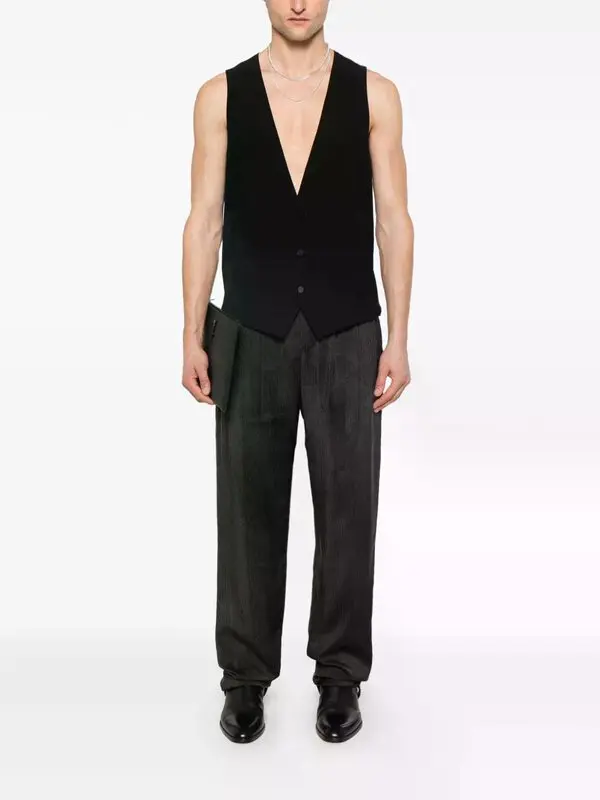 Saint Laurent Silk Crepe Waistcoat