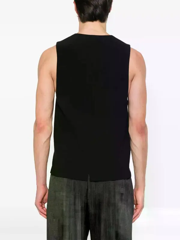 Saint Laurent Silk Crepe Waistcoat