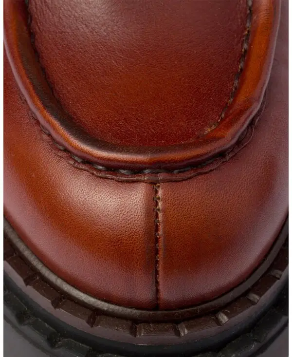 Prada Leather Loafers - Cognac
